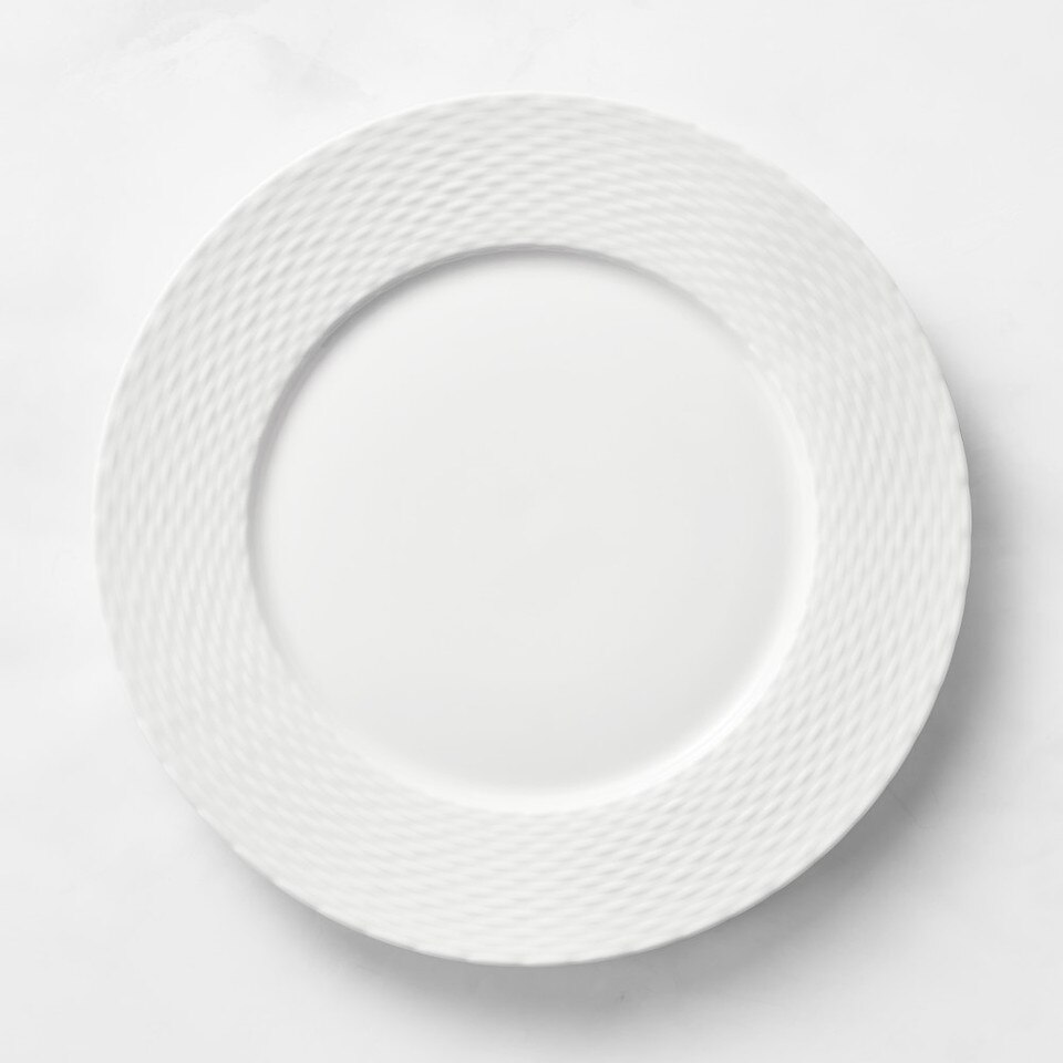 Pillivuyt Basketweave Porcelain Dinner Plate - Williams Sonoma Australia Pillivuyt Basketweave Porcelain Dinner Plate - Williams Sonoma Australia